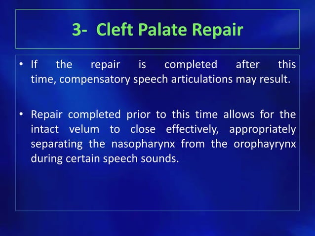 Reconstruction of cleft lip and palate defect | PPTX | Ear, Nose and Throat Conditions ...