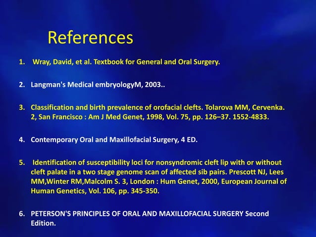 Reconstruction of cleft lip and palate defect | PPTX | Ear, Nose and Throat Conditions ...