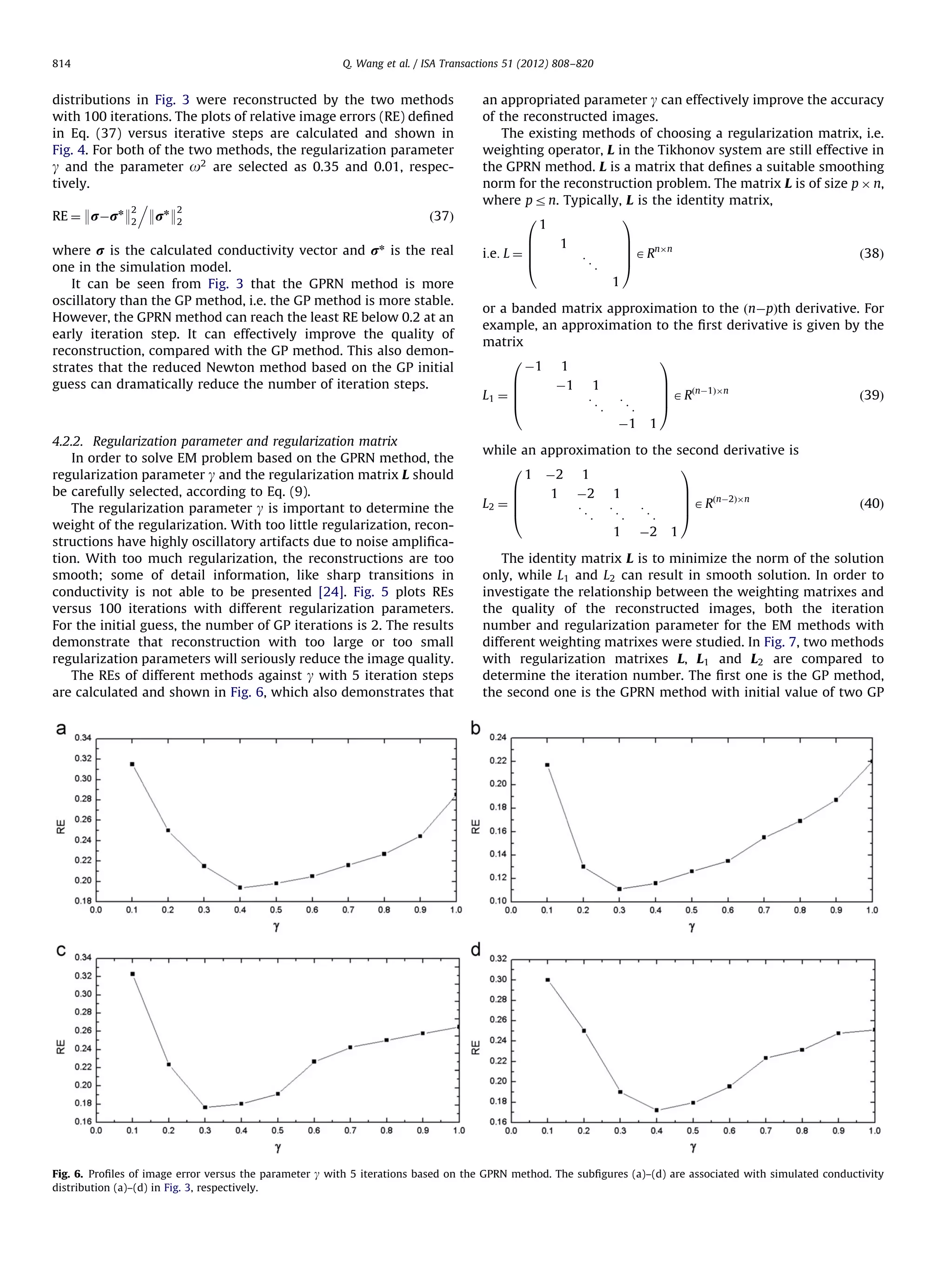 Reconstruction of electrical impedance tomography images based on the expectation maximum method ...