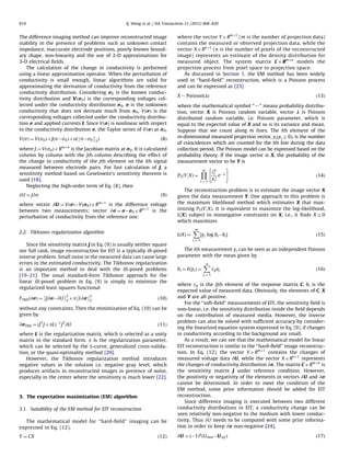 Reconstruction of electrical impedance tomography images based on the expectation maximum method ...