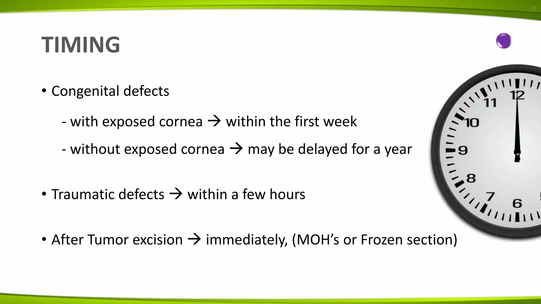 Reconstruction of eyelids defects | PPT
