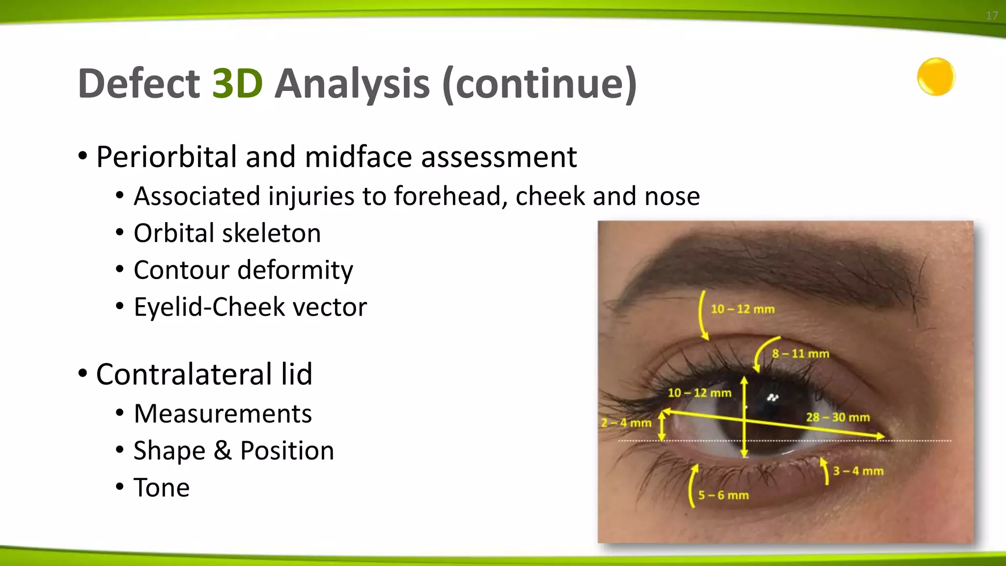 Reconstruction of eyelids defects | PPT