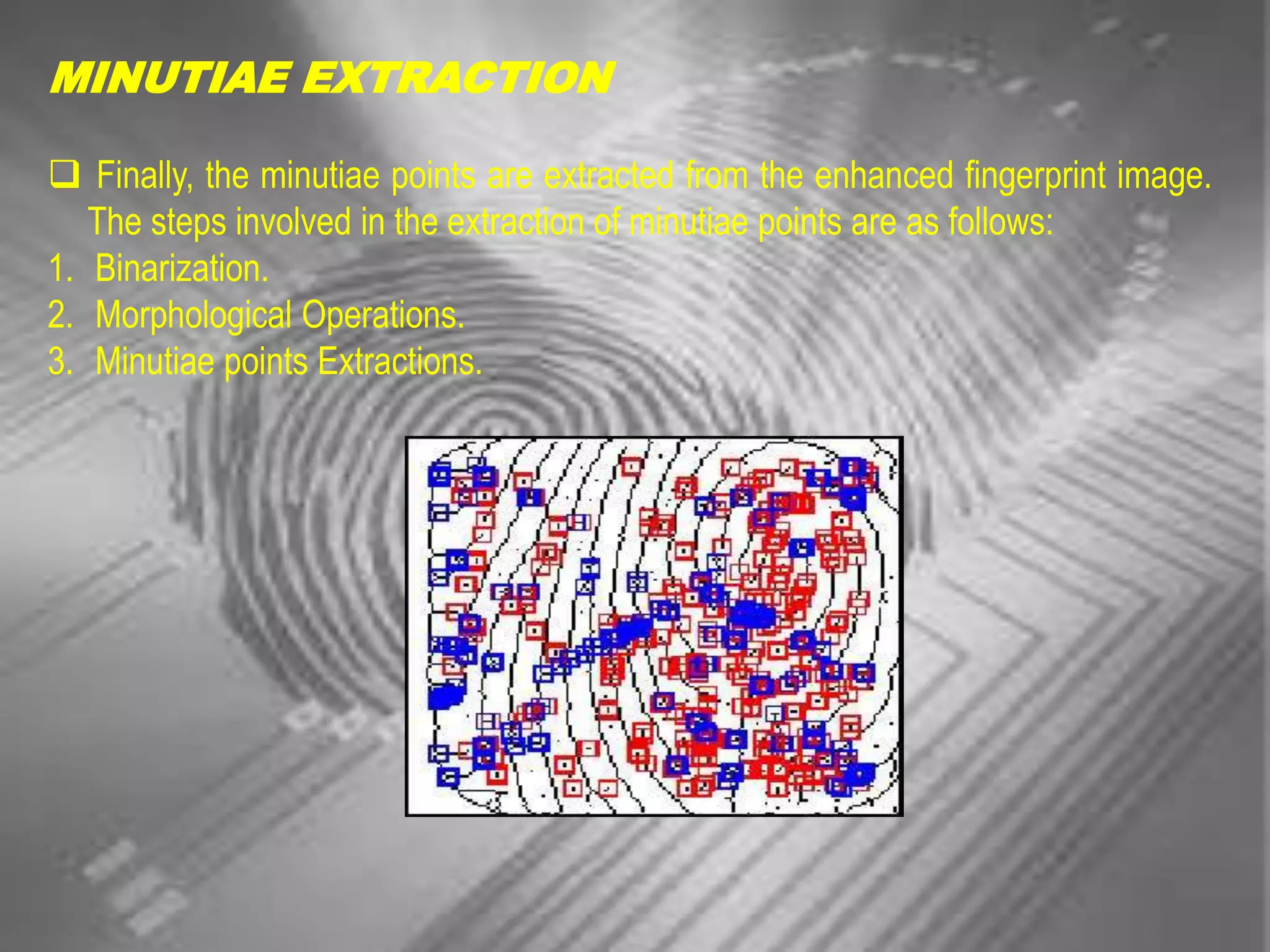 Reconstruction of fingerprints | PPT
