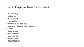 Reconstruction of head and neck defects –options portblair.pptx
