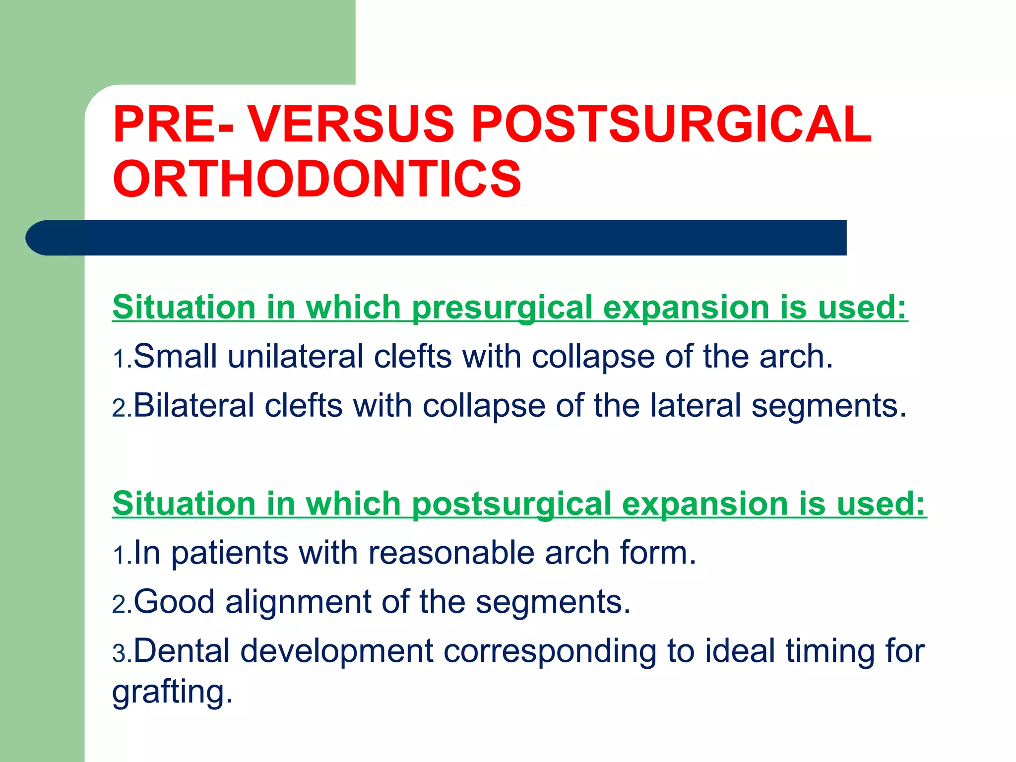 Reconstruction of the alveolar cleft | PPT