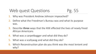 Reconstruction plans | PPT