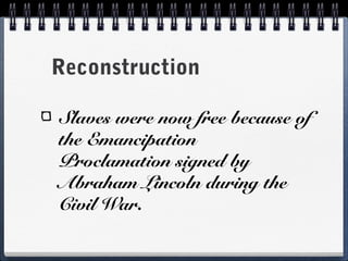 Reconstruction Amendments 13 14 15