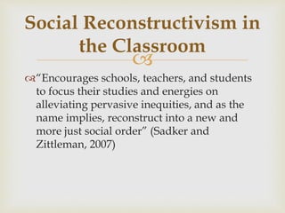 Reconstuctionism | PPTX