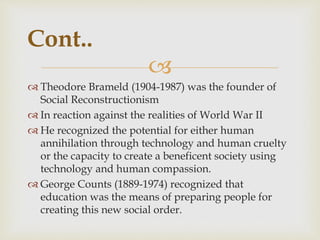 Reconstuctionism | PPTX