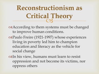 Reconstuctionism | PPTX