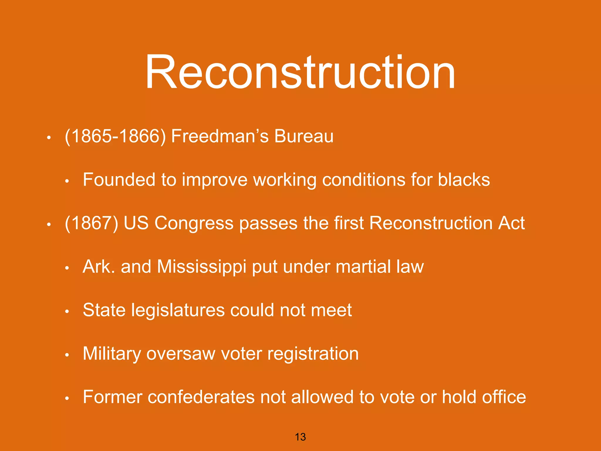 Reconstruction ppt | PPTX