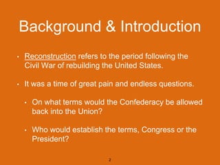 Reconstruction ppt | PPT