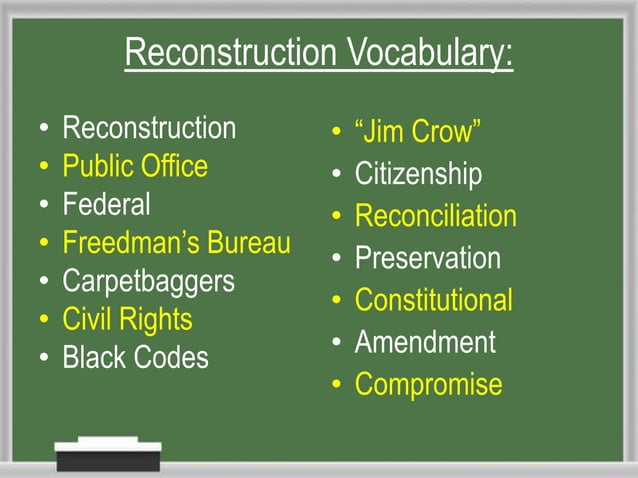 Reconstruction presentation 2014 | PPT