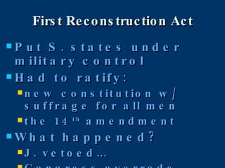 Reconstruction sec 2 | PPT