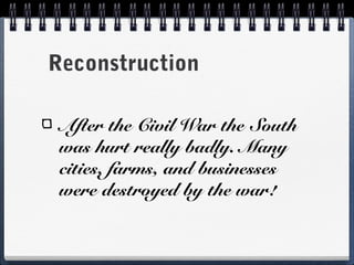 Reconstruction unit lesson 1 - 13, 14, 15, amendments - ppt | PPT
