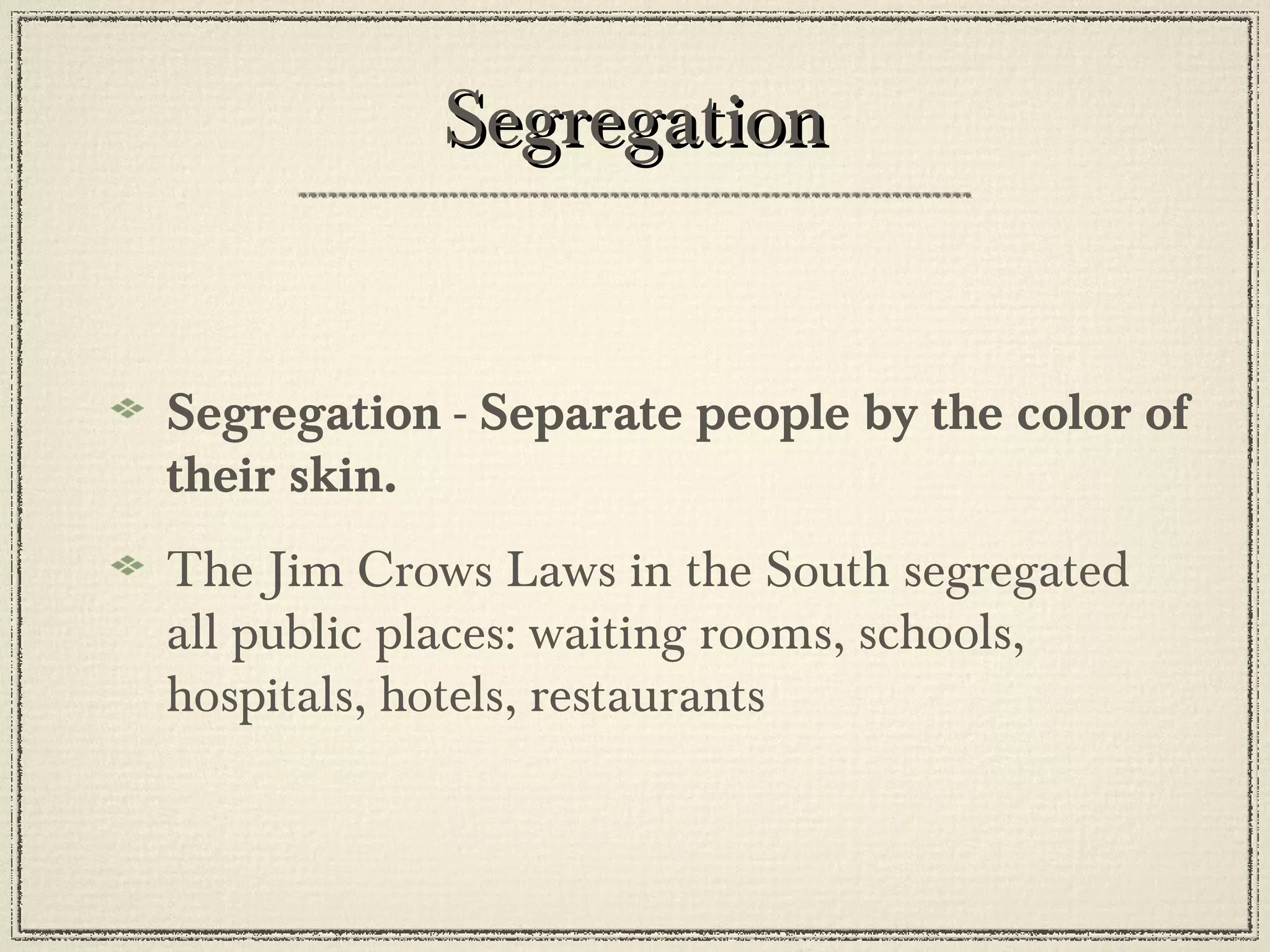 Reconstruction unit lesson 4 - jim crow laws - power point | PPT
