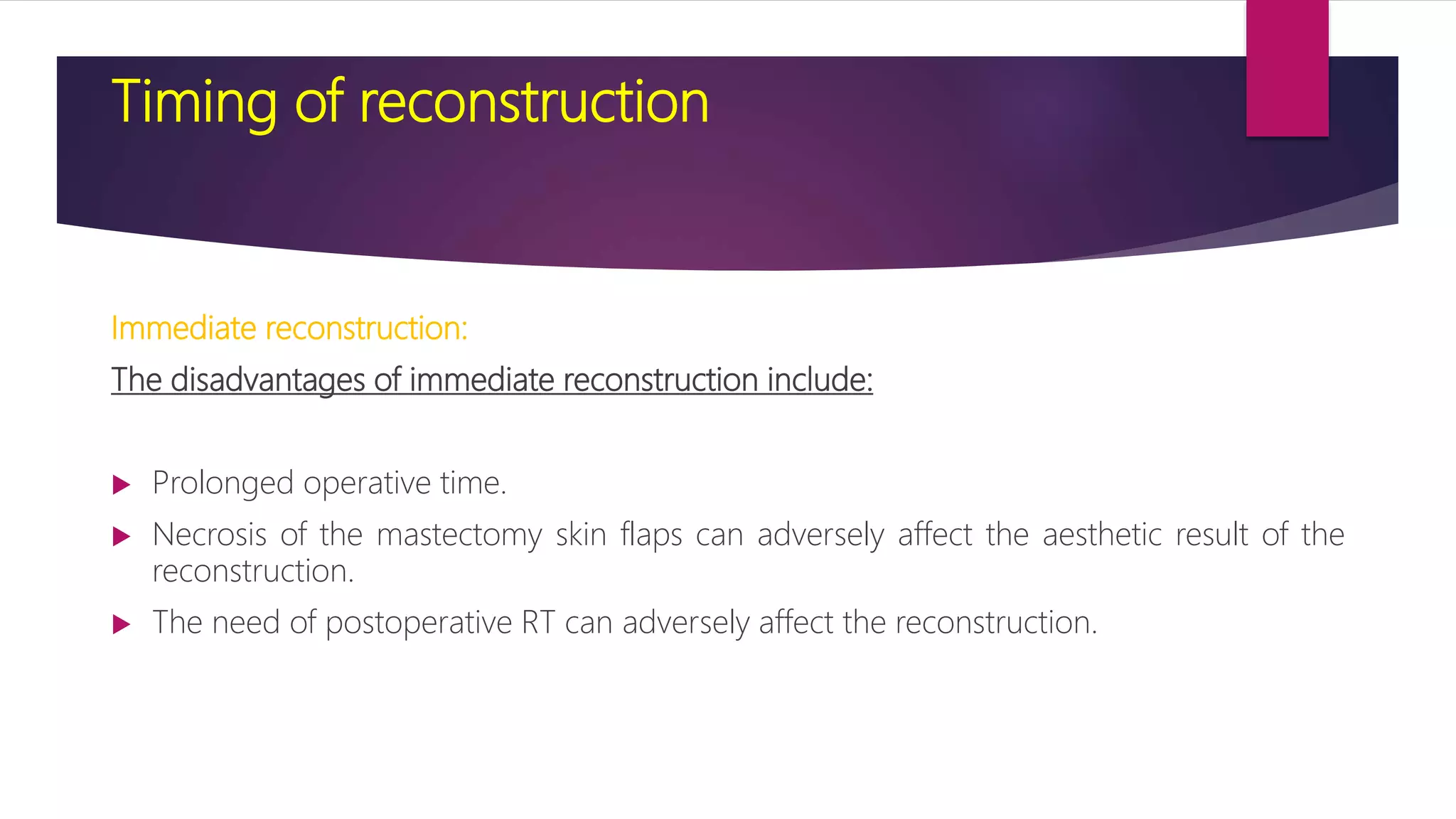Reconstructive breast surgery | PPTX