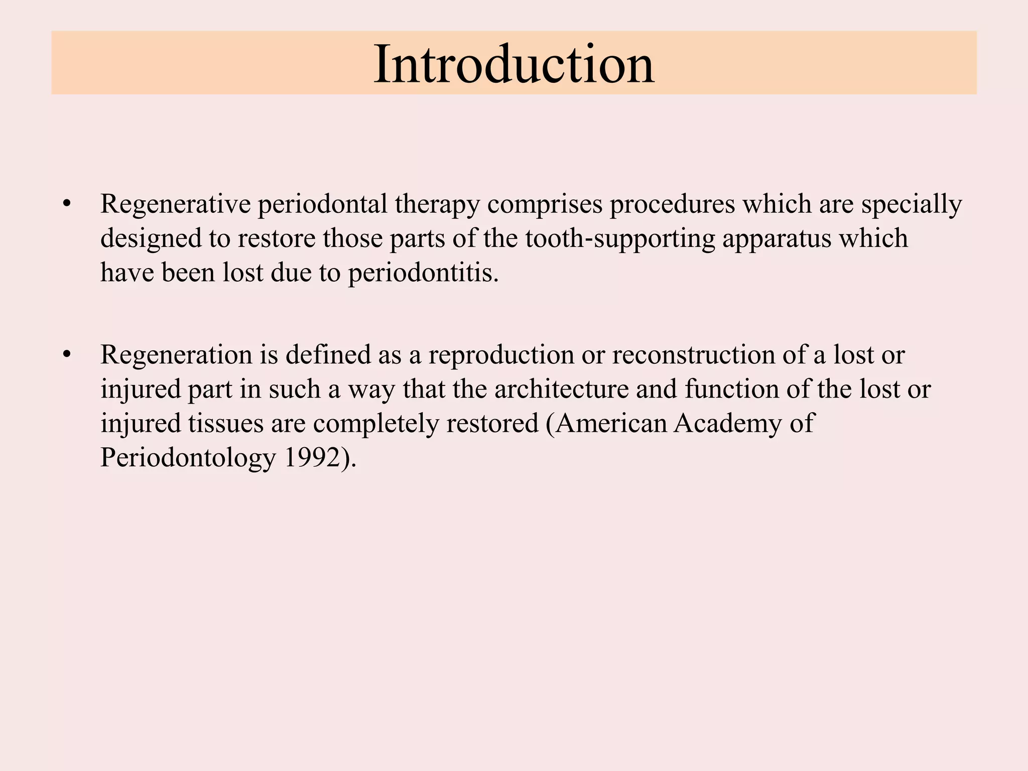Reconstructive periodontal surgery (part1+2+3) | PPTX