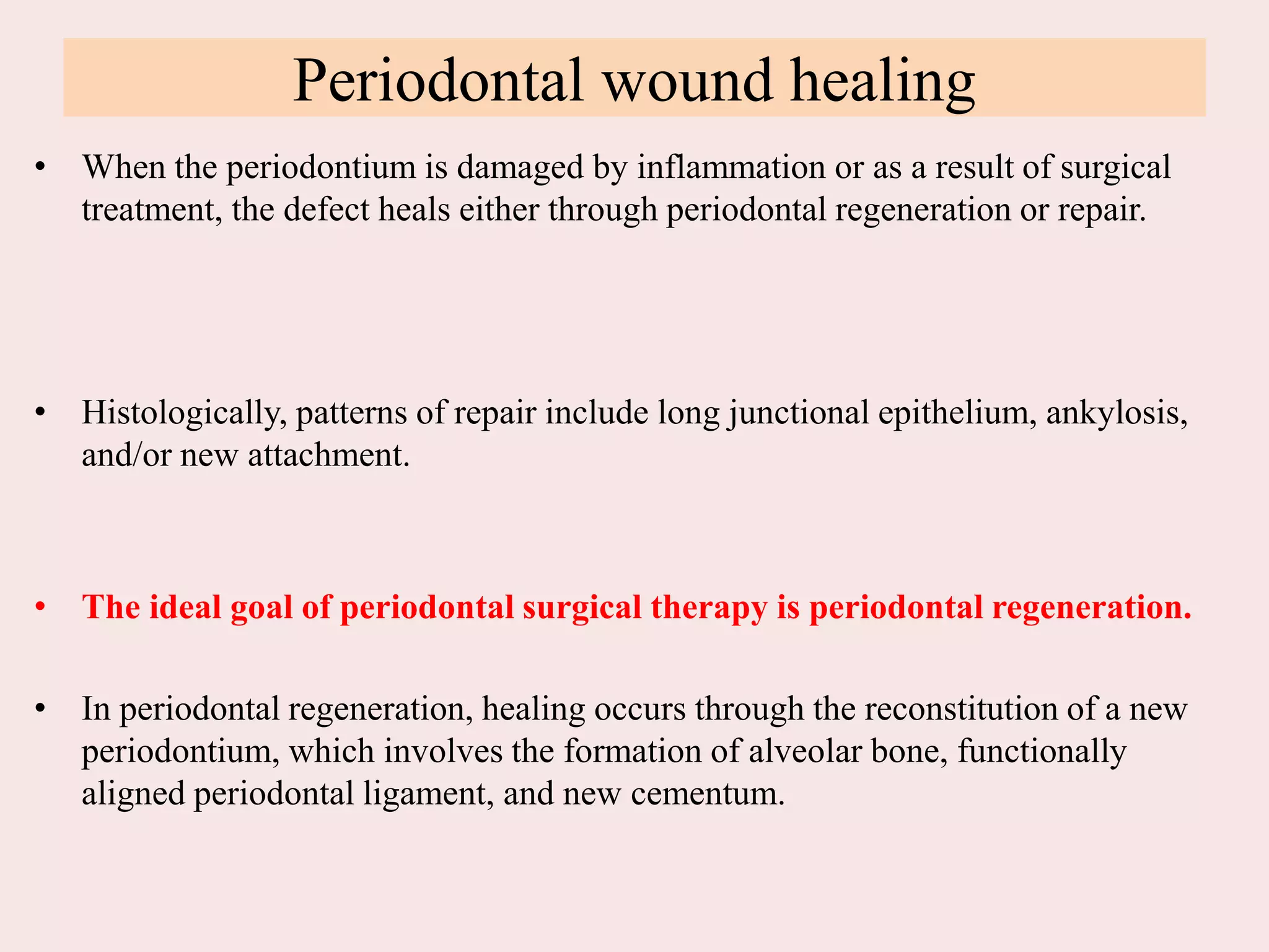 Reconstructive periodontal surgery (part1+2+3) | PPTX