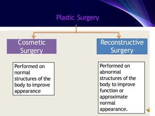 Reconstructive &plastic surgery | PPTX