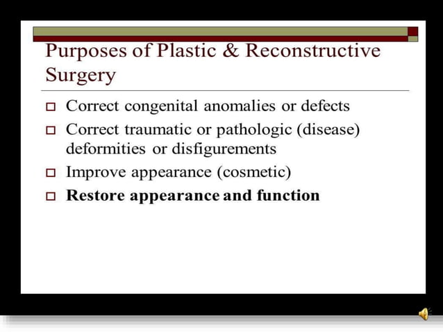 Reconstructive &plastic surgery | PPT