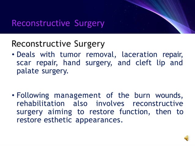 Reconstructive &plastic surgery | PPT
