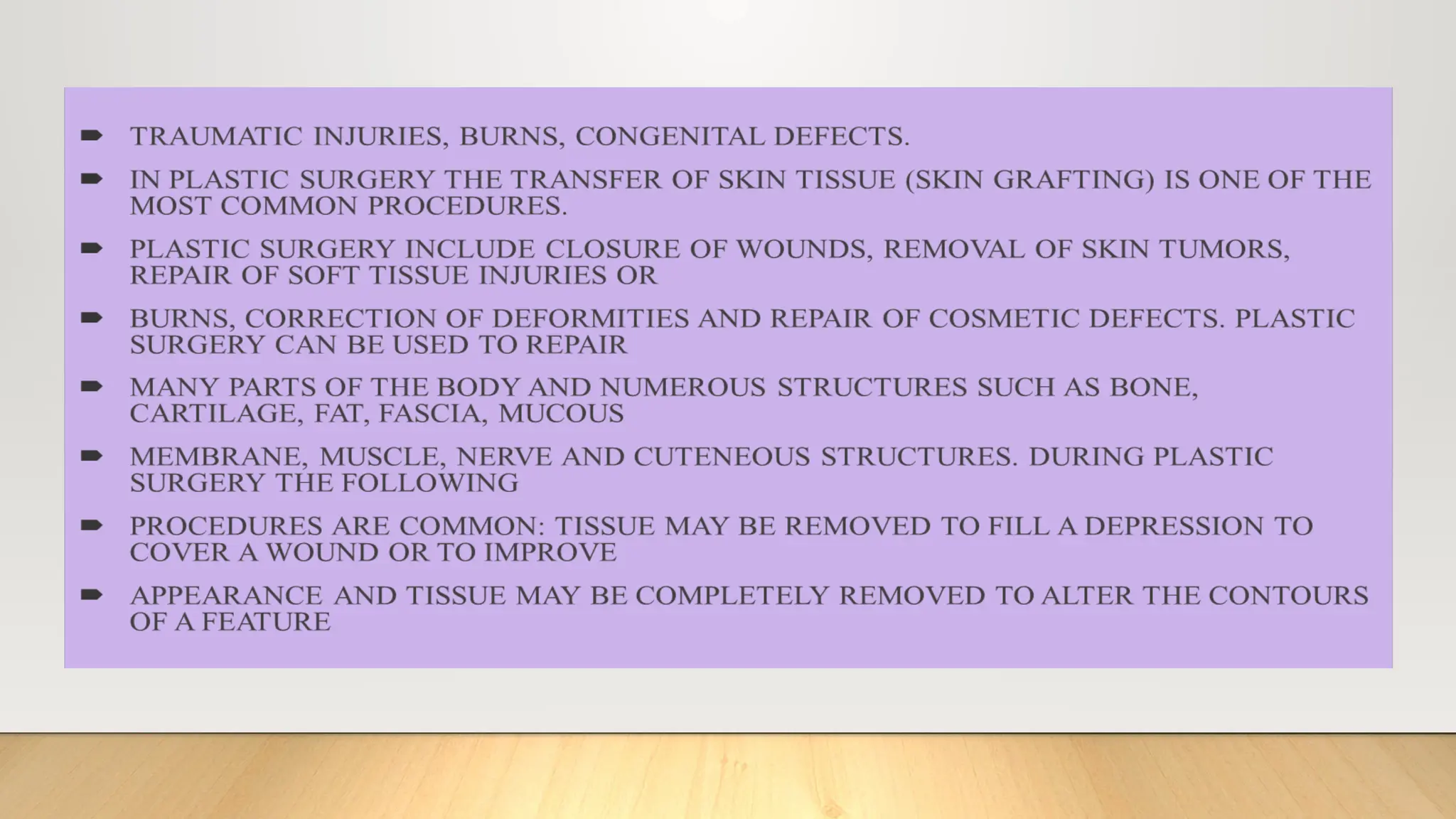 RECONSTRUCTIVE SURGERY.pptx types of burns surgeries | PPTX