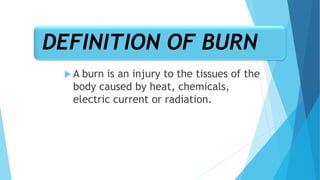 RECONSTRUCTIVE SURGERY AND WOUND CARE MANAGEMENT OF BURN final.pptx ...