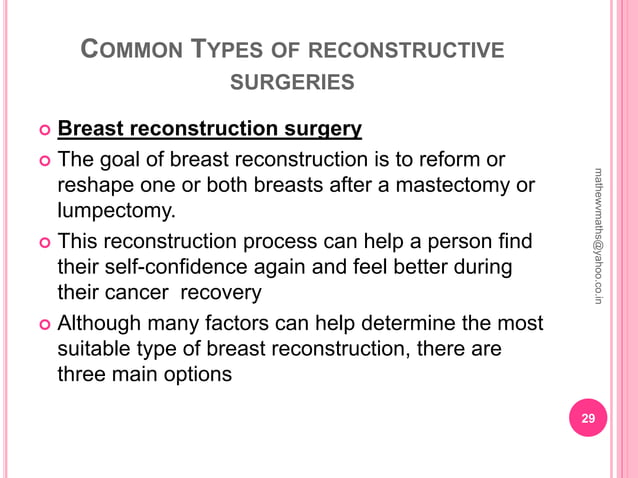 Reconstructive surgery | PPTX