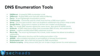 Reconnaissance - For pentesting and user awareness | PPTX