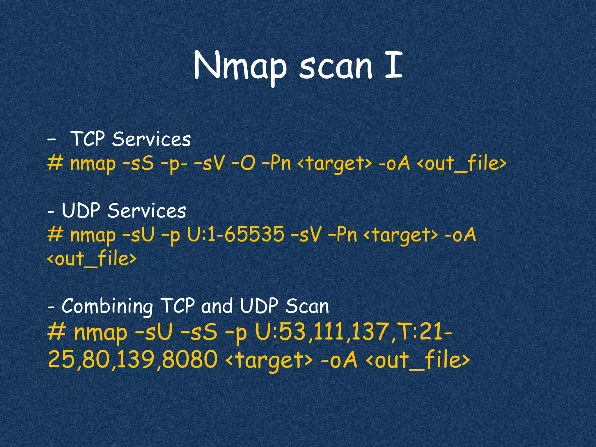 Recon with Nmap | PPT