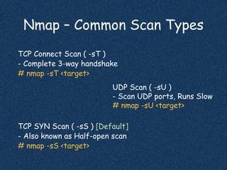 Recon with Nmap | PPTX