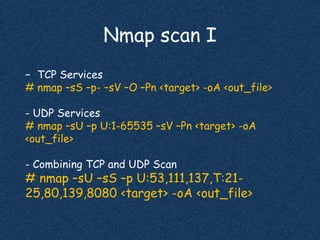 Recon with Nmap | PPTX
