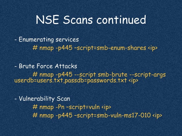 Recon with Nmap | PPT