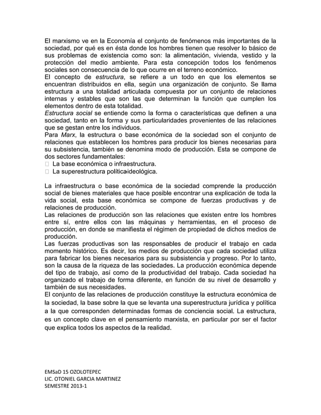 Recopilacion De Apuntes De Estructura Socioeconomica De Mexico Pdf