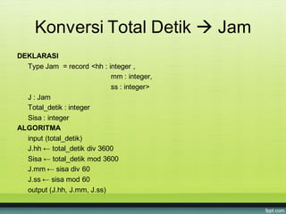 Algoritma Record | PPT