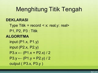 Algoritma Record | PPT