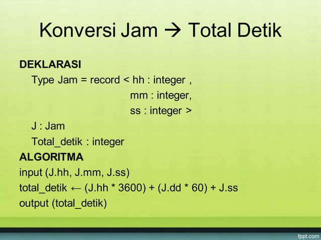Algoritma Record | PPT