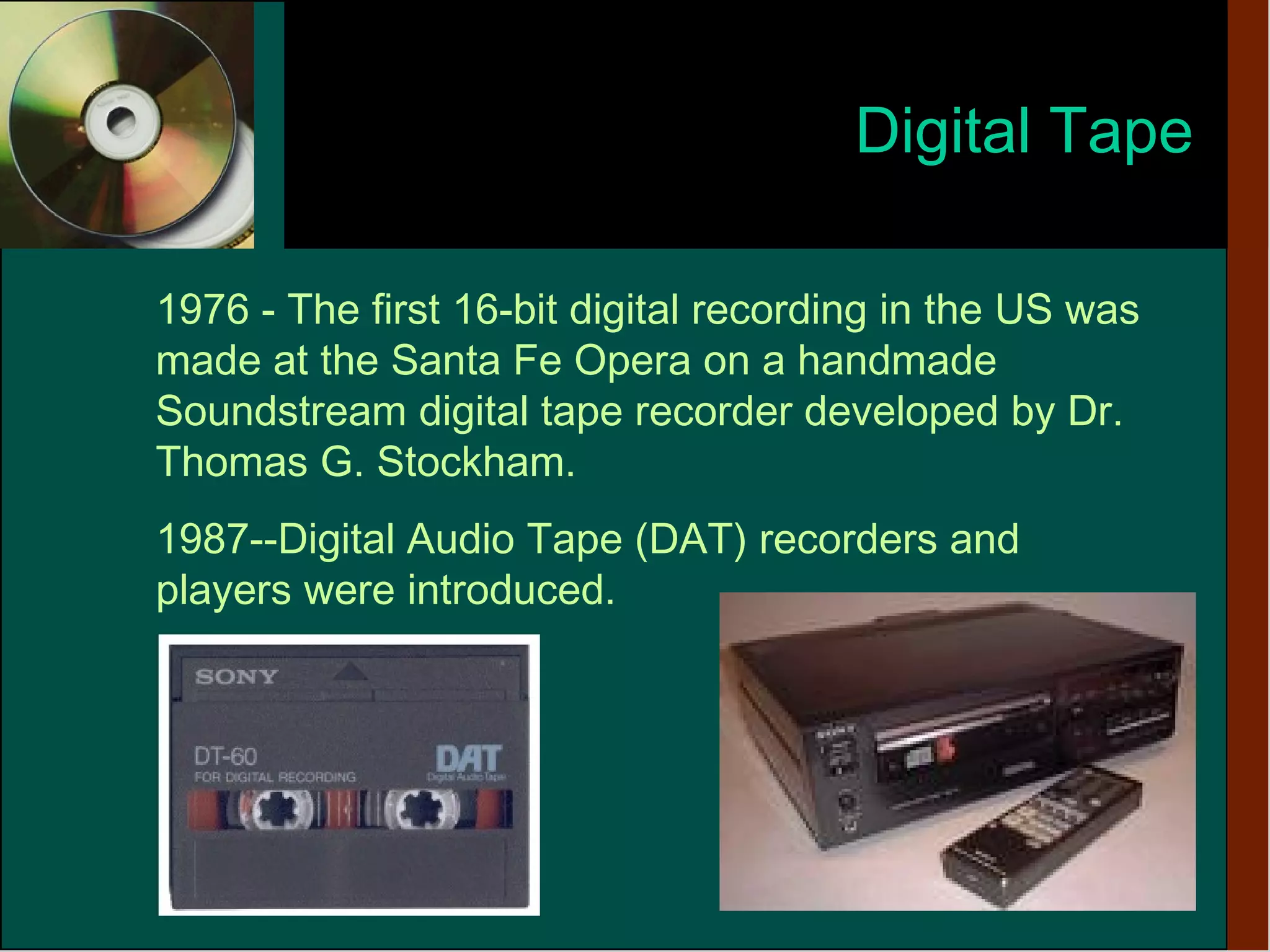 Audio Record History | PPT