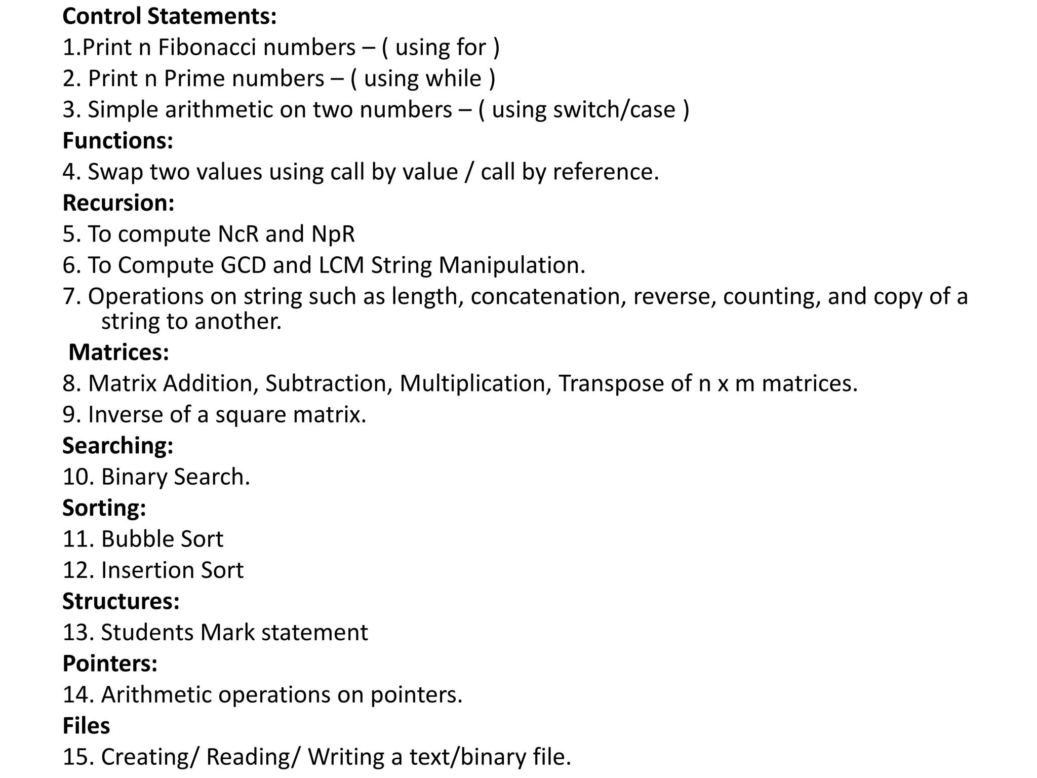 SIMPLE C PROGRAMS - SARASWATHI RAMALINGAM | PPT