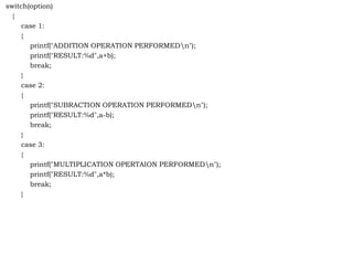 SIMPLE C PROGRAMS - SARASWATHI RAMALINGAM | PPT