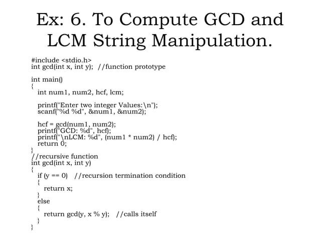 C PROGRAMS - SARASWATHI RAMALINGAM | PPTX