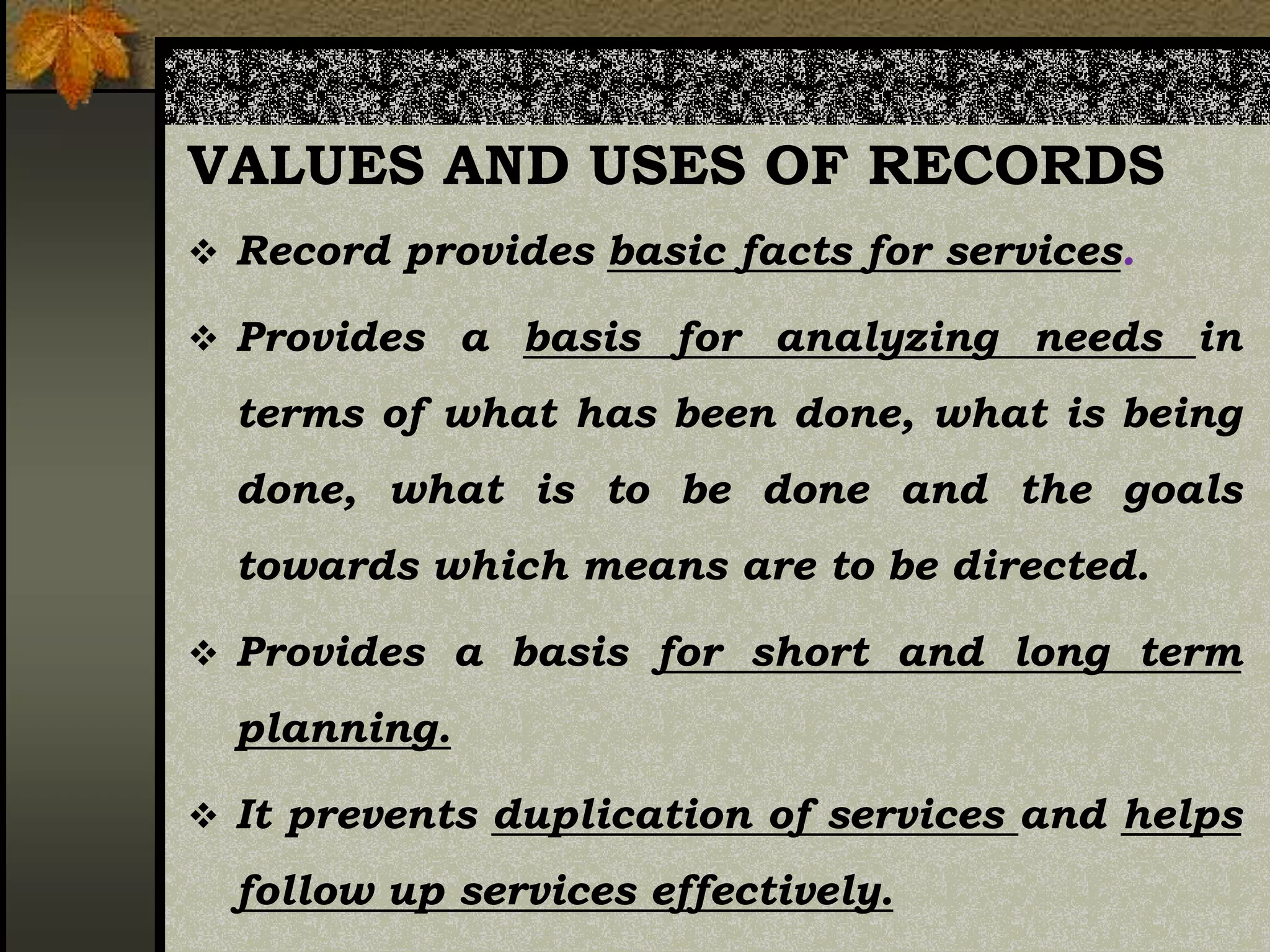 Record and Report | PPSX