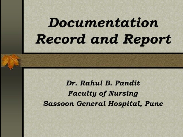 Record and Report | PPSX