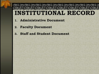 Record and Report | PPSX