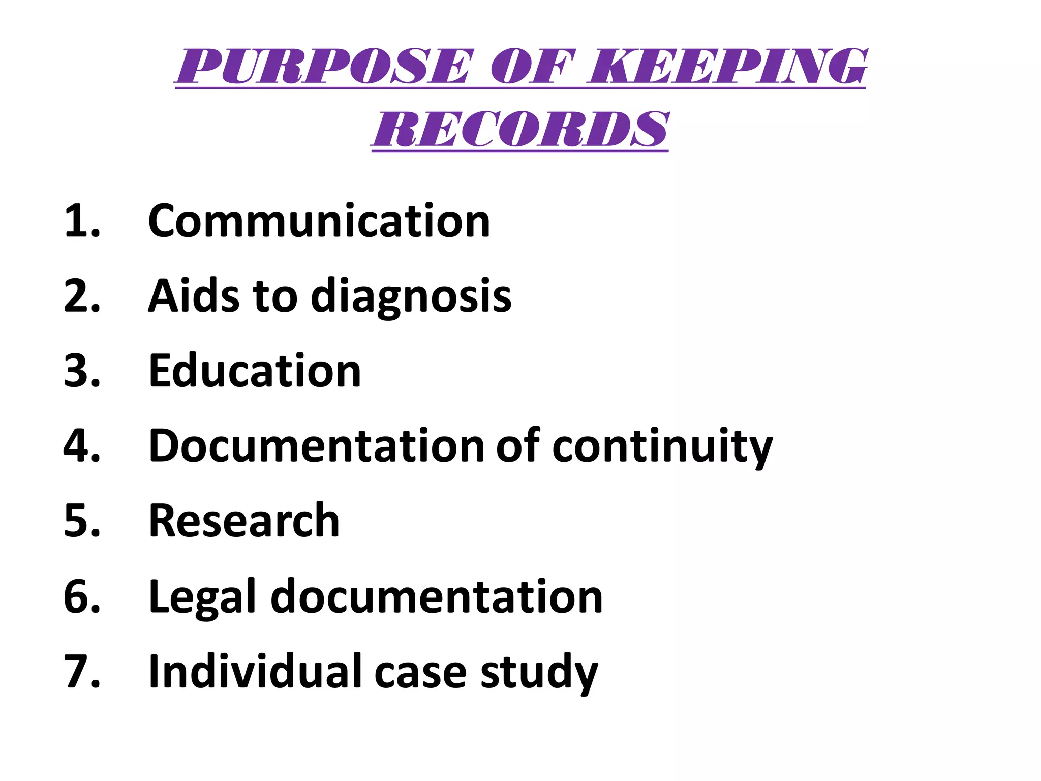 Records and reports | PDF