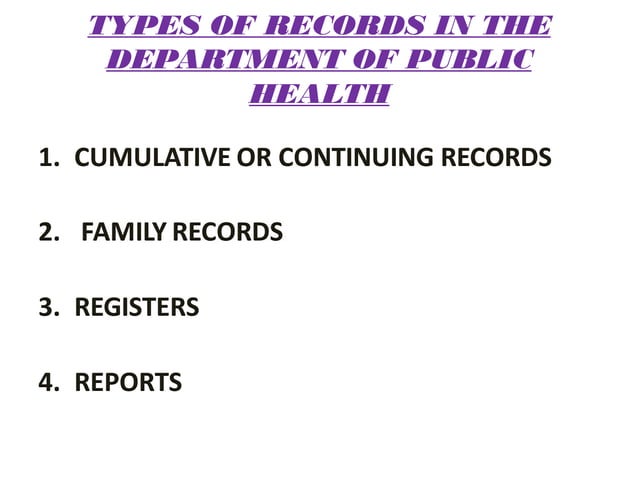 Records and reports | PDF