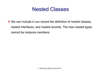 Record Classes in Java | PPT