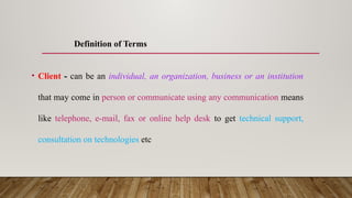 to determine Record Client Support Requirements.pptx