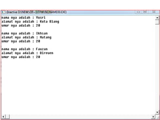 Record dan array | PPTX